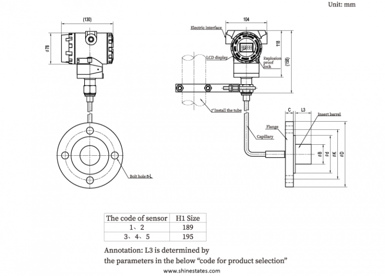 PT2088 Standard pressure transmitter – ShineStates Intelligent